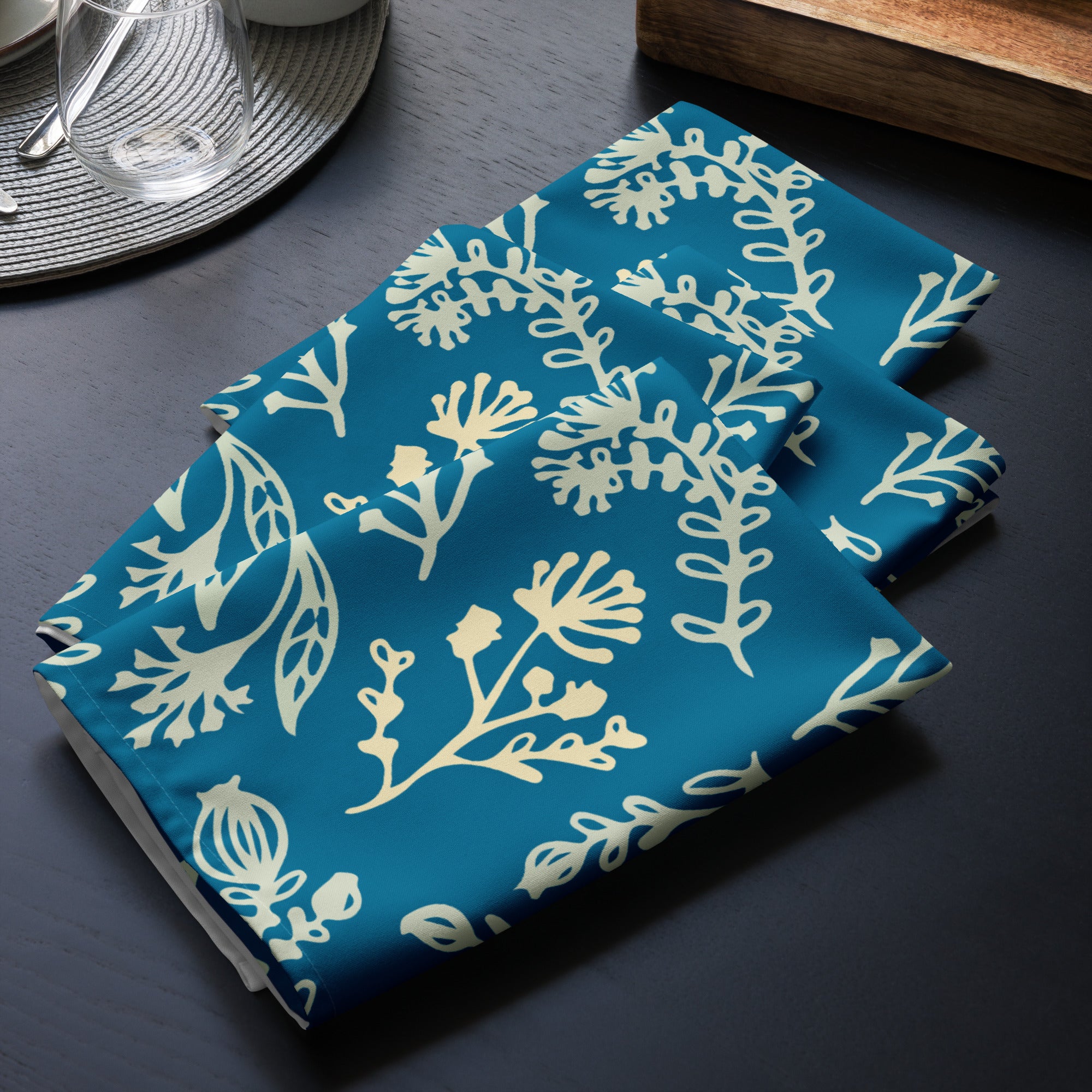 Royal Blue CLoth Napkin Set